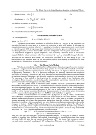 The Monte Carlo Method of Random Sampling in Statistical Physics | PDF ...