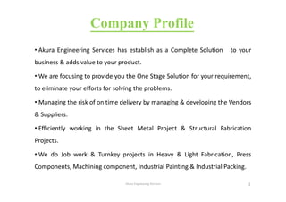 Compnay Profile - Akura Engineering Services | PDF