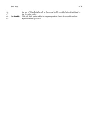 SCSL Conversion Therapy Bill | PDF