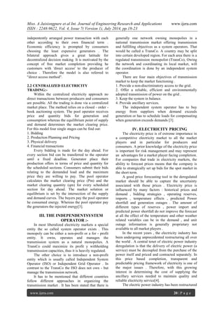 Market Based Criteria for Congestion Management and Transmission ...