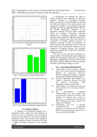 Market Based Criteria for Congestion Management and Transmission ...