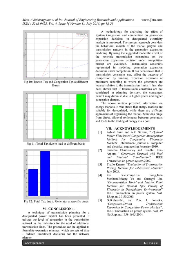 Market Based Criteria For Congestion Management And Transmission