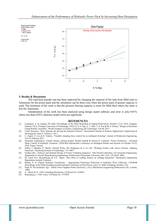 Enhancement of the Performance of Hydraulic Power Pack by Increasing ...