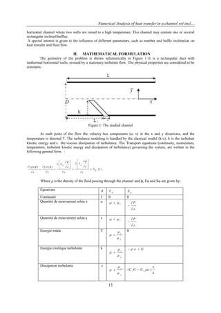 Numerical Analysis of heat transfer in a channel Wit in clined baffles | PDF | Physics | Science