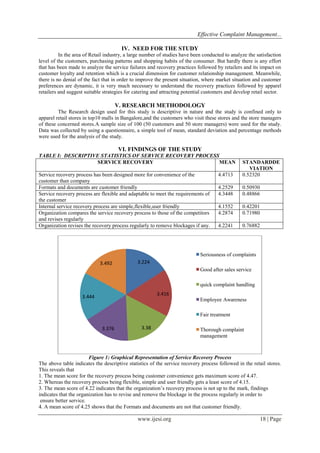 EFFECTIVE COMPLAINT MANAGEMENT STRATEGY-AN APPROACH TOWARDS SIX SIGMA | PDF