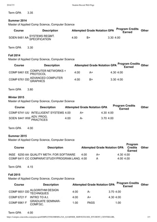 Student Record | PDF