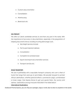 CEE_ EXPRESS COMPANY PROFILE. 02 | PDF