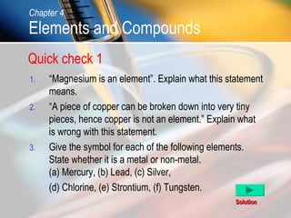 C04 elements and compounds | PPT