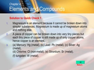 C04 elements and compounds | PPT