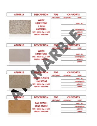 ATI MARBLE PROFILE | PDF