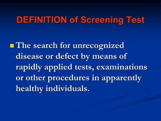C04 P02 CRITERIA FOR SCREENING TESTS.ppt
