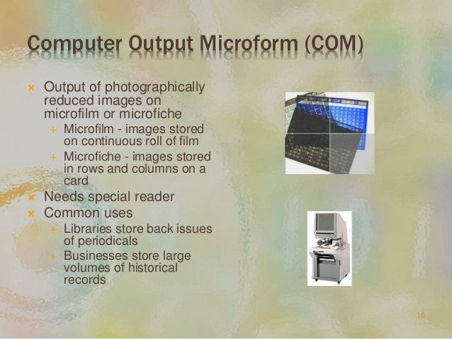 Input and output, the user connection