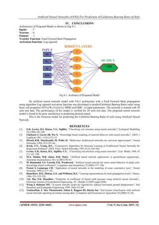 Artificial Neural Networks (ANNS) For Prediction of California Bearing ...