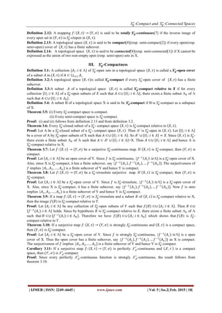 𝑺𝒈 ∗ -Compact and 𝑺𝒈 ∗ -Connected Spaces | PDF