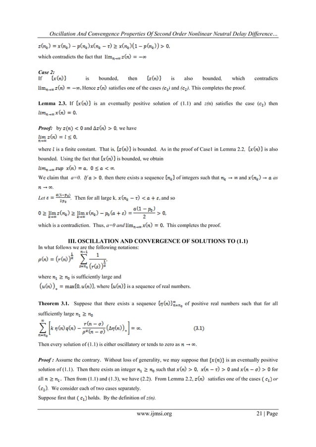 Oscillation And Convengence Properties Of Second Order Nonlinear Neutral Delay Difference