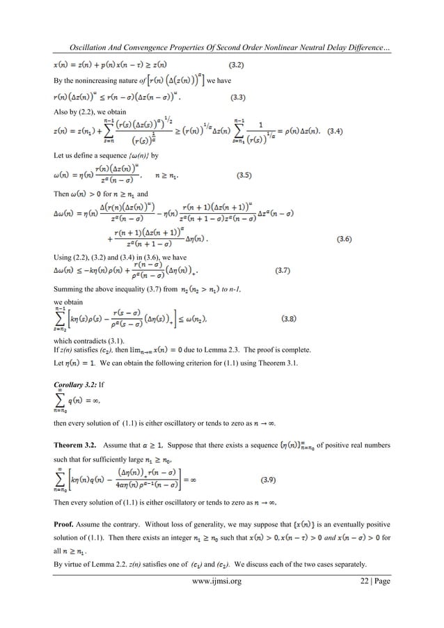 Oscillation And Convengence Properties Of Second Order Nonlinear Neutral Delay Difference
