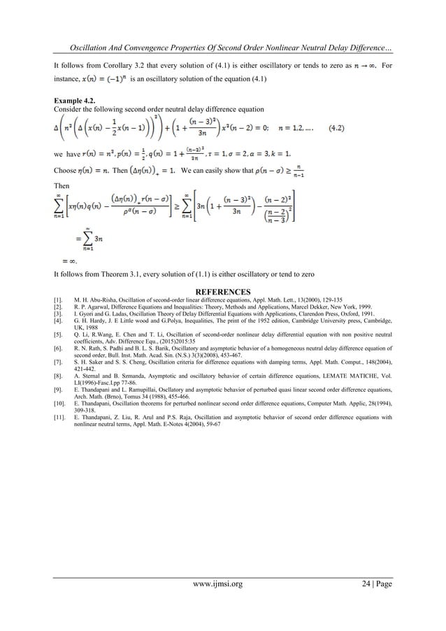 Oscillation And Convengence Properties Of Second Order Nonlinear Neutral Delay Difference