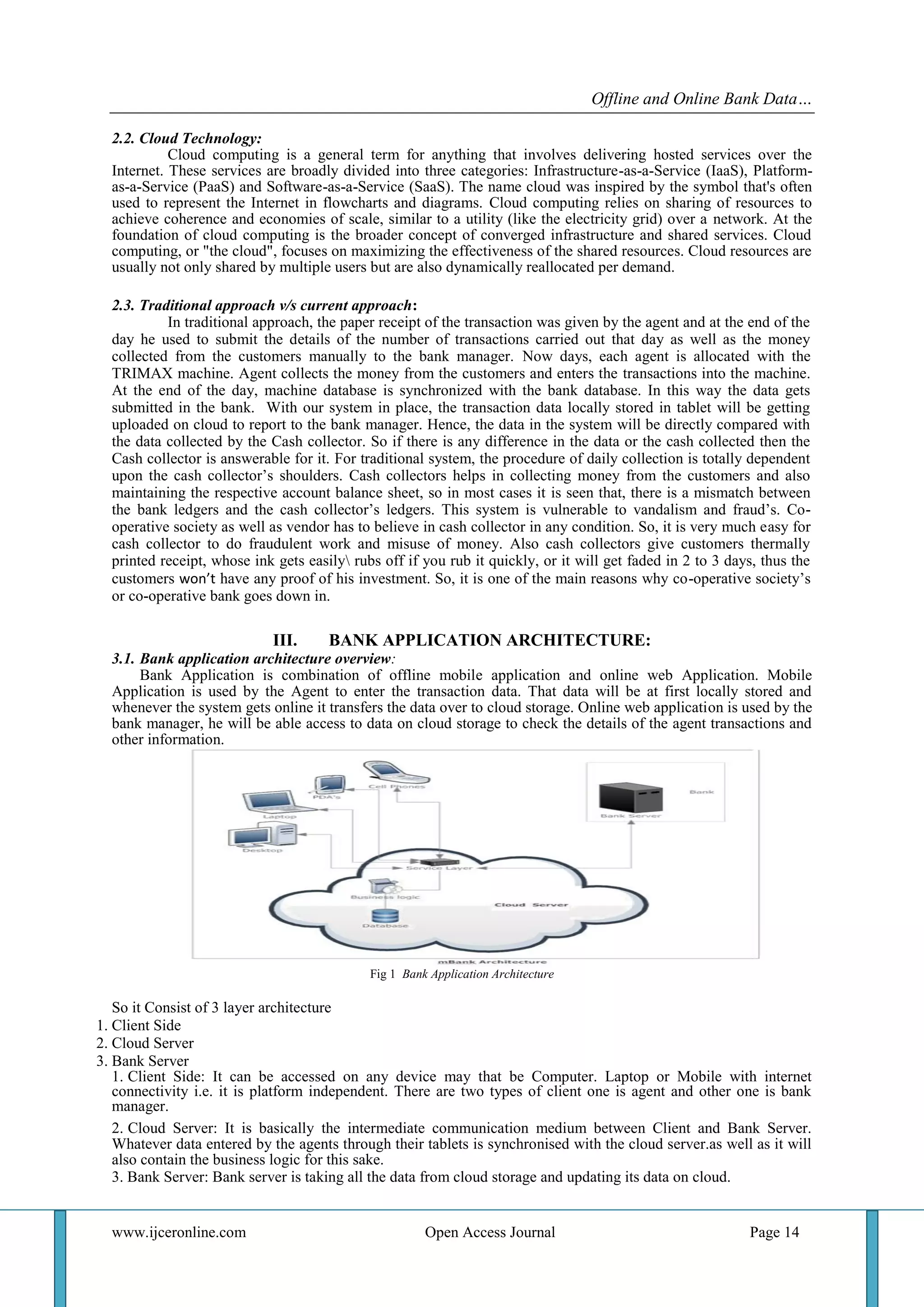 Offline and Online Bank Data Synchronization System | PDF | Cloud Computing | Internet