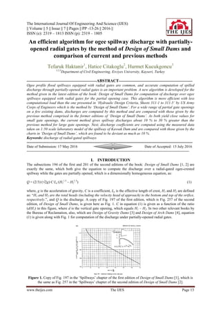 An efficient algorithm for ogee spillway discharge with partiallyopened ...