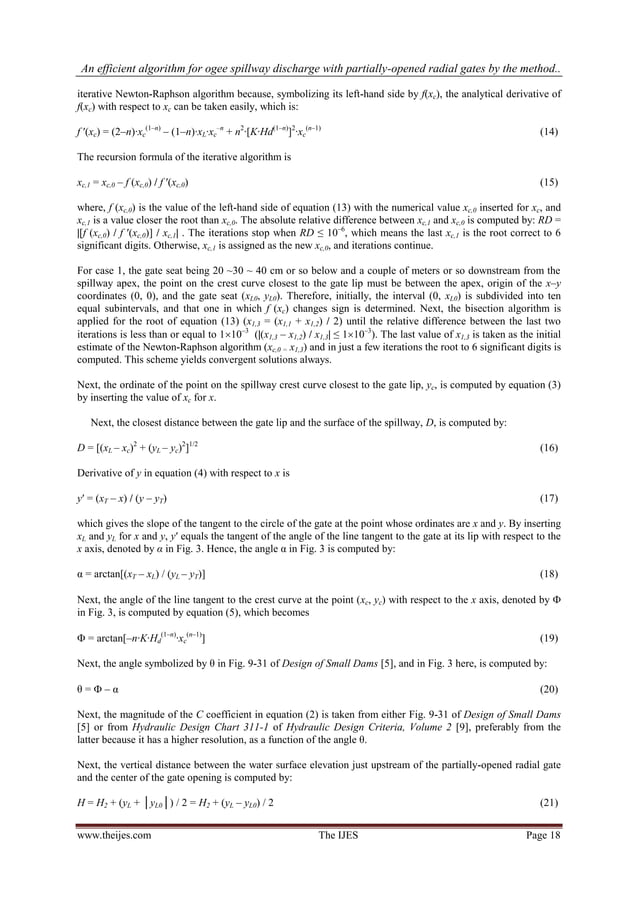 An Efficient Algorithm For Ogee Spillway Discharge With Partiallyopened Radial Gates By The