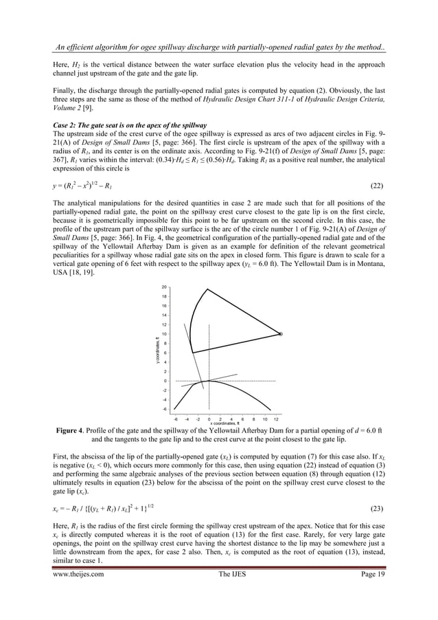 An Efficient Algorithm For Ogee Spillway Discharge With Partiallyopened Radial Gates By The