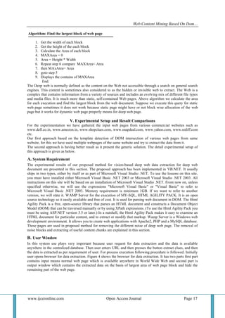 Web Content Mining Based on Dom Intersection and Visual Features Concept | PDF