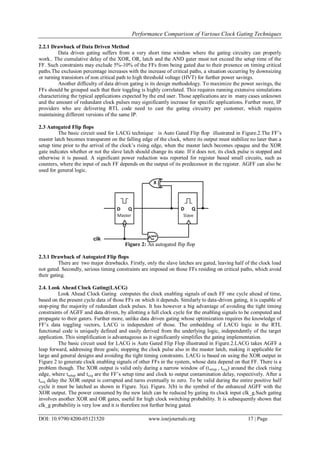 Performance Comparison of Various Clock Gating Techniques | PDF