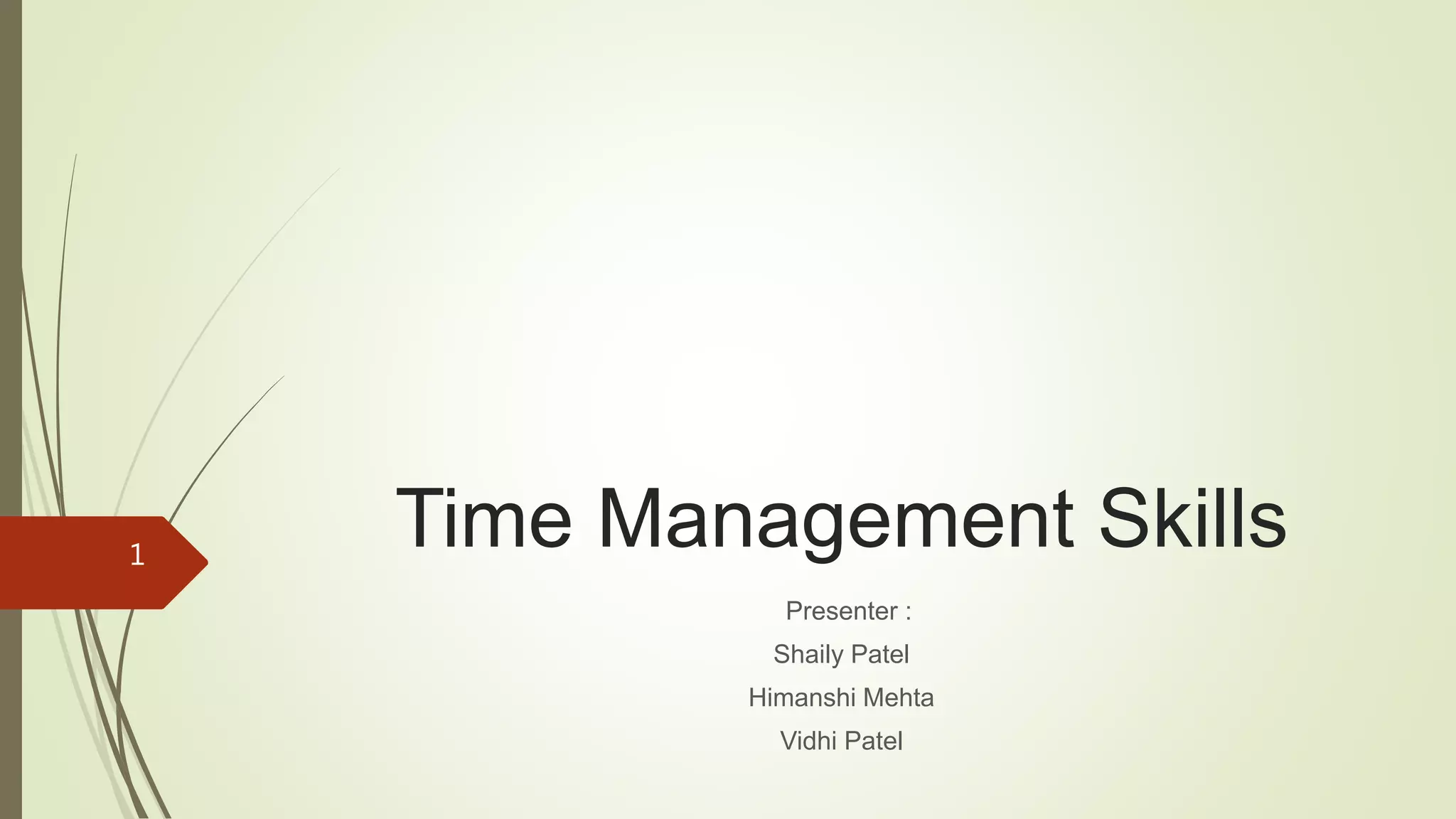 Time Management Skills | PPTX