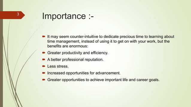 Time Management Skills | PPT