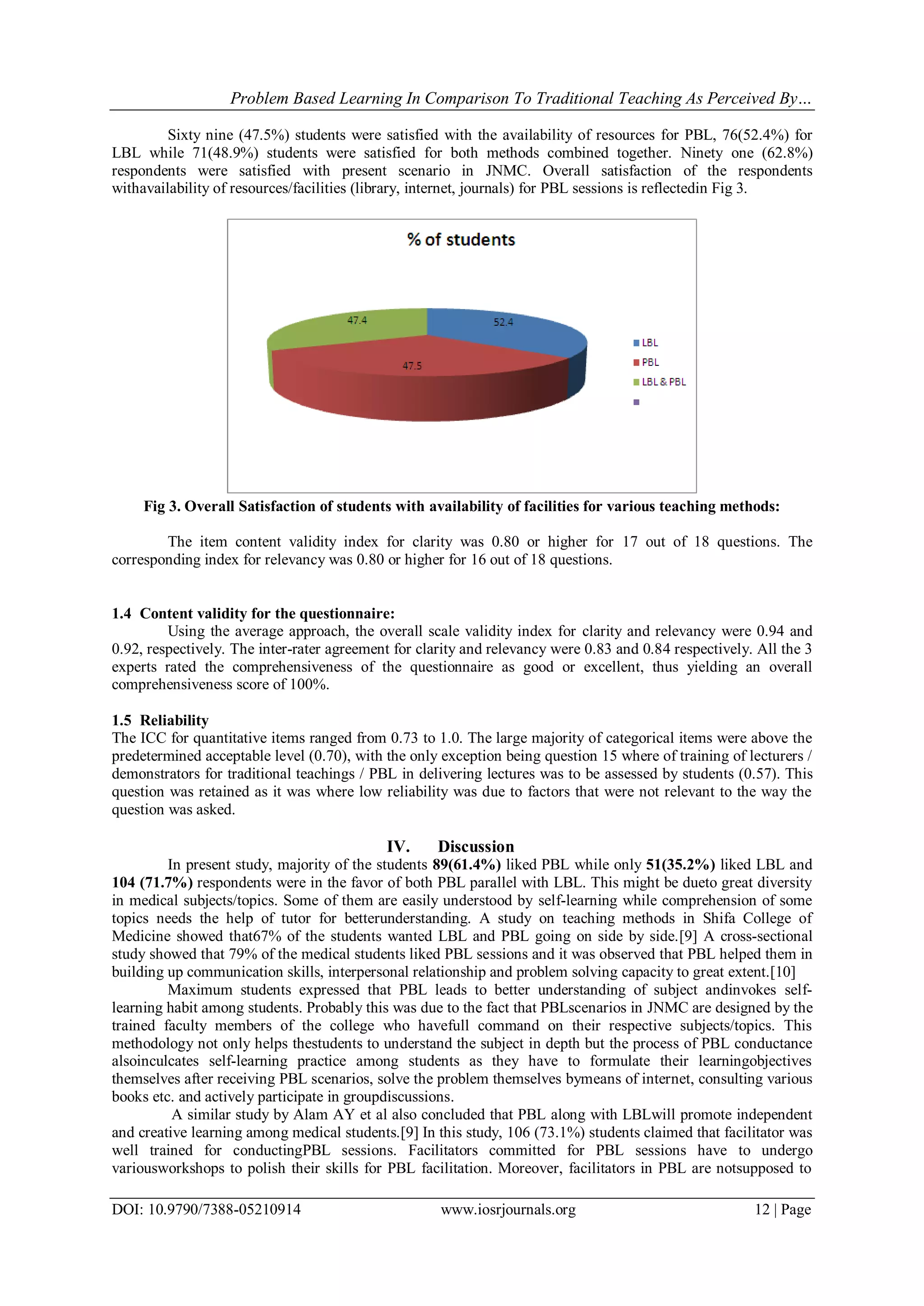 Problem Based Learning In Comparison To Traditional Teaching As ...