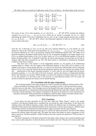 The Phase Theory towards the Unification of the Forces of Nature the ...