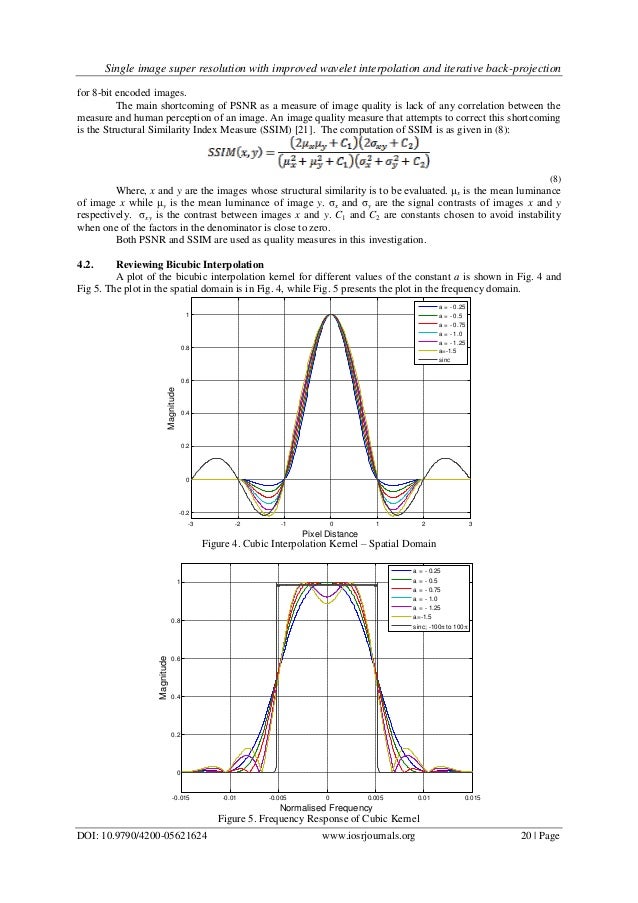 Single Image Super Resolution With Improved Wavelet Interpolation And…