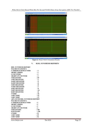 Weka Hertz Clock Based Weka Bits Per Second P.R.B.S Data Array Encryption A.S.I.C For Parallel ...