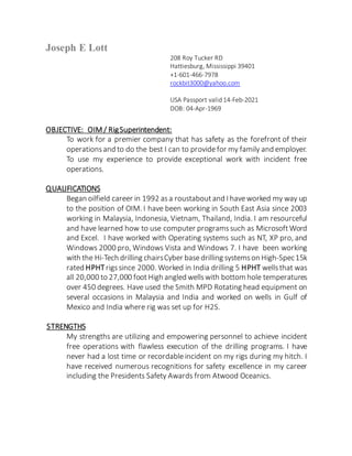 Joseph_Lott_OIM HPHT1 | PDF