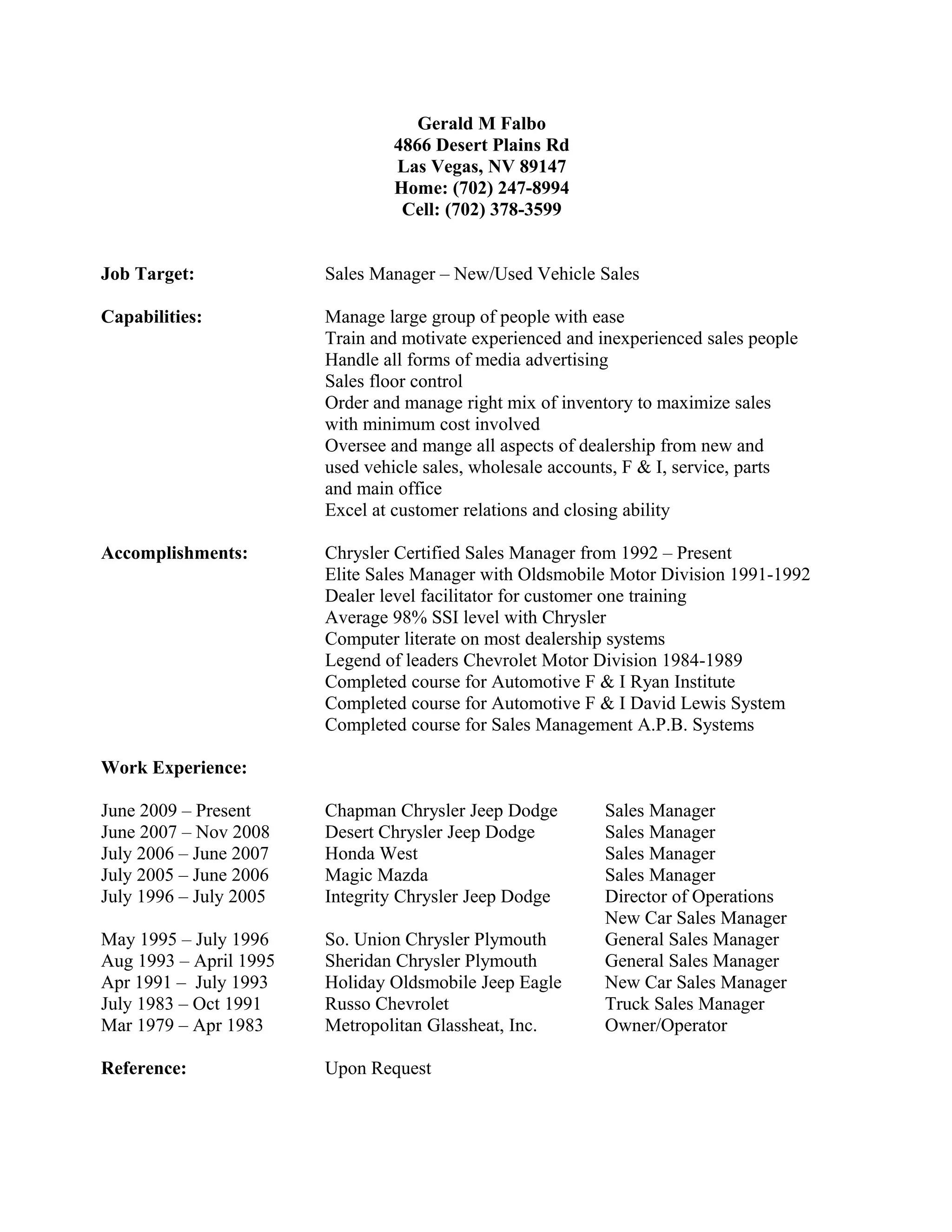Jerry Resume | DOC