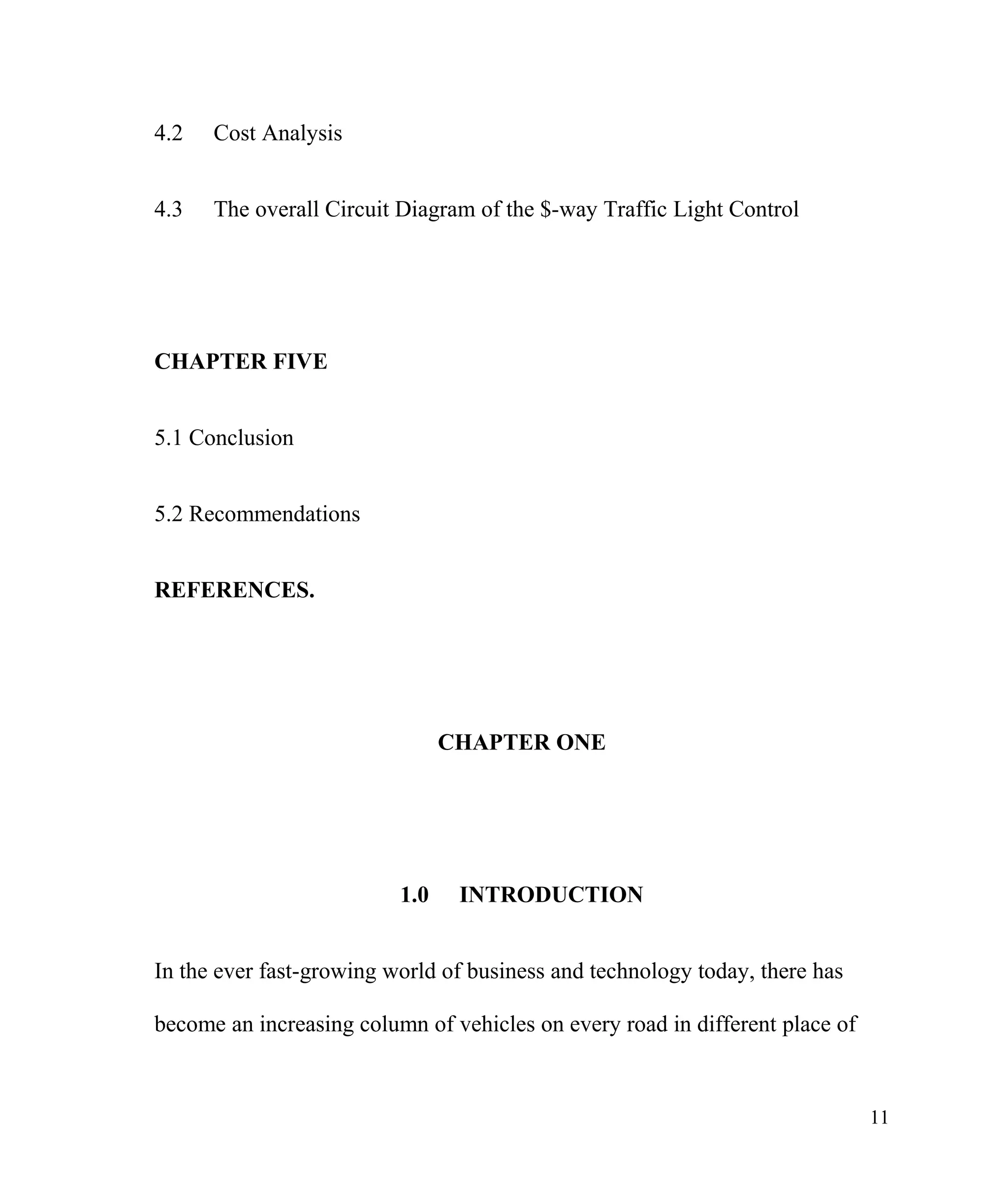 THE DESIGN AND IMPLEMENTATION OF A FOUR – WAY TRAFFIC LIGHT | DOC