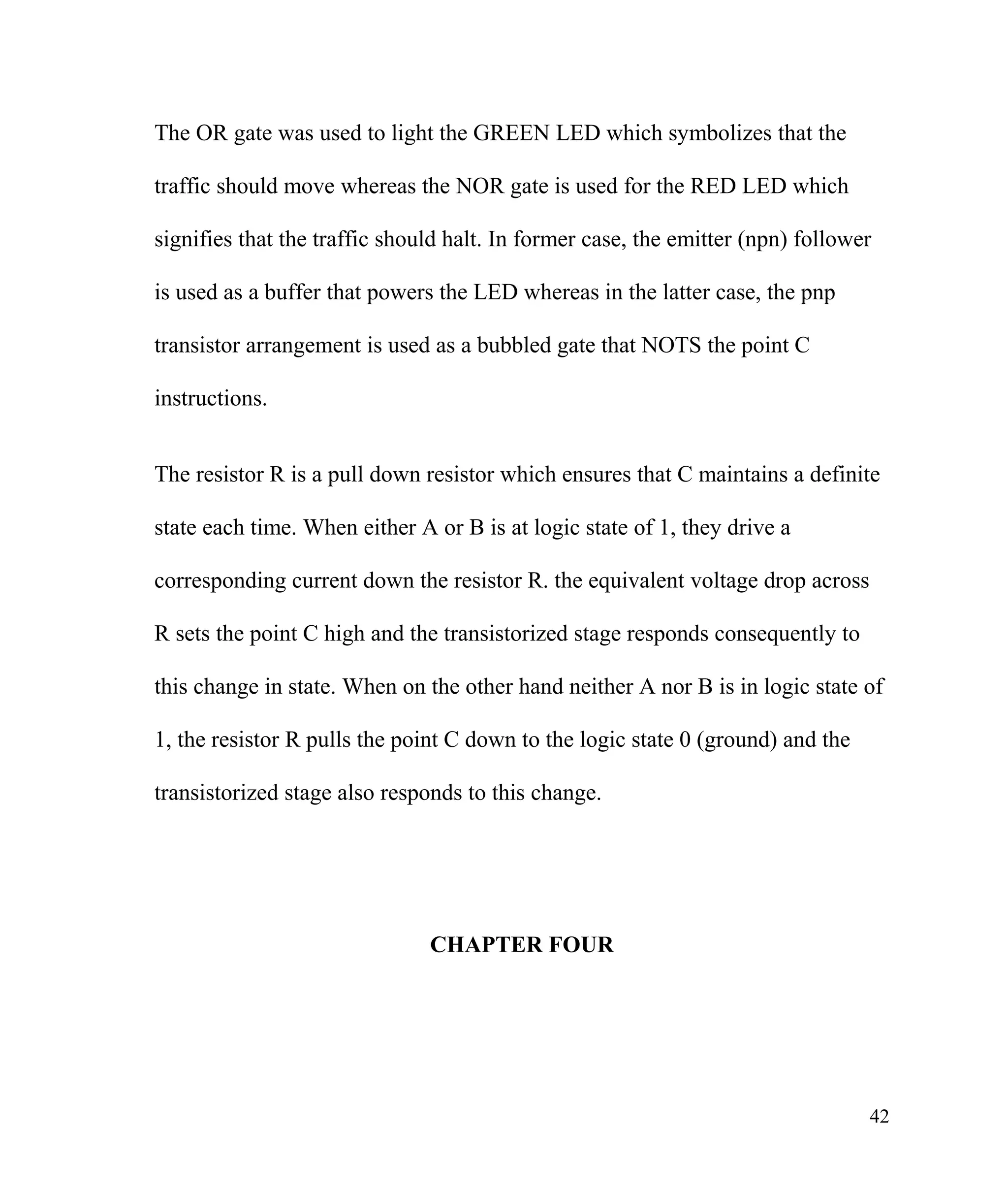 THE DESIGN AND IMPLEMENTATION OF A FOUR – WAY TRAFFIC LIGHT | DOC