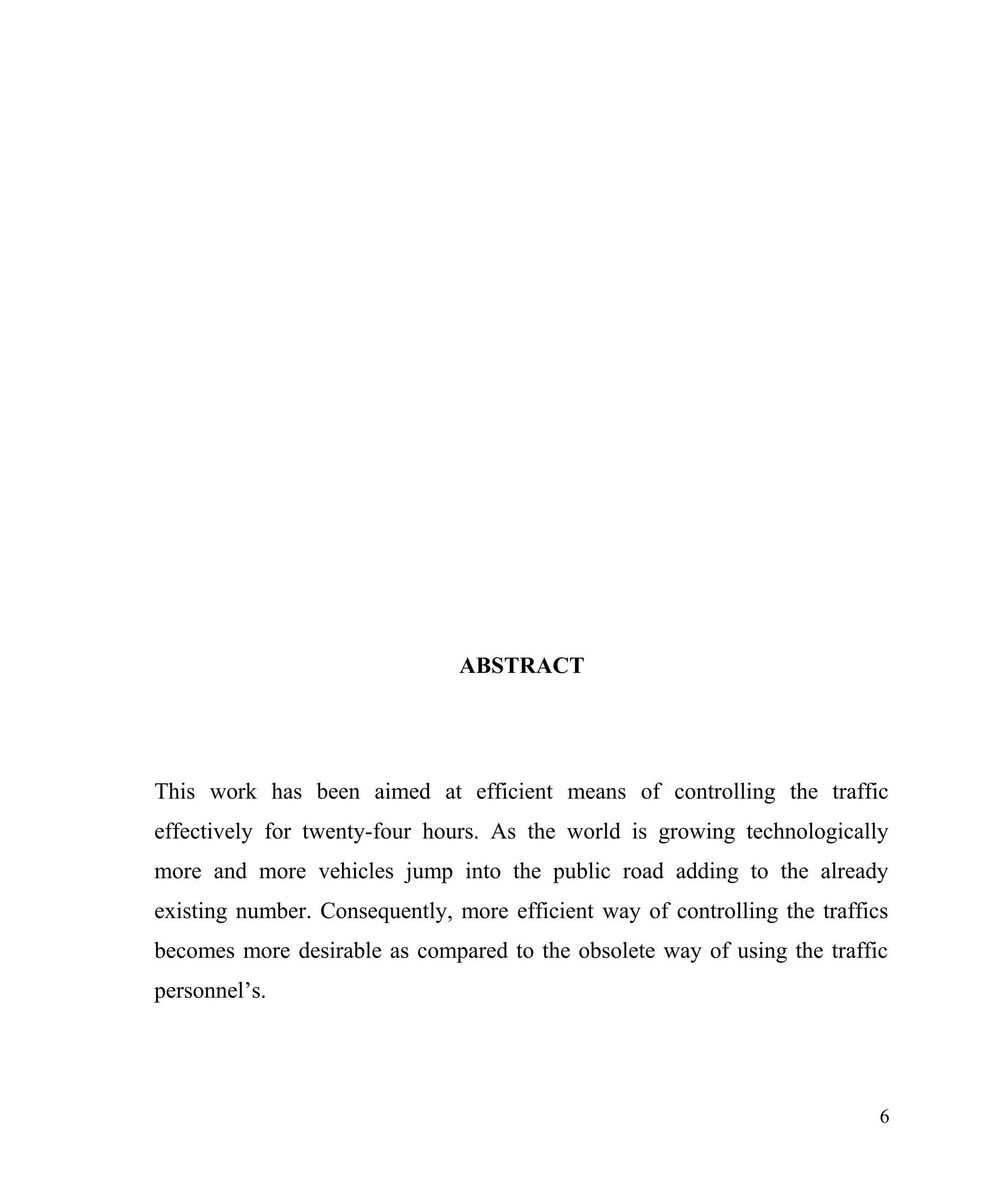 THE DESIGN AND IMPLEMENTATION OF A FOUR – WAY TRAFFIC LIGHT | DOC