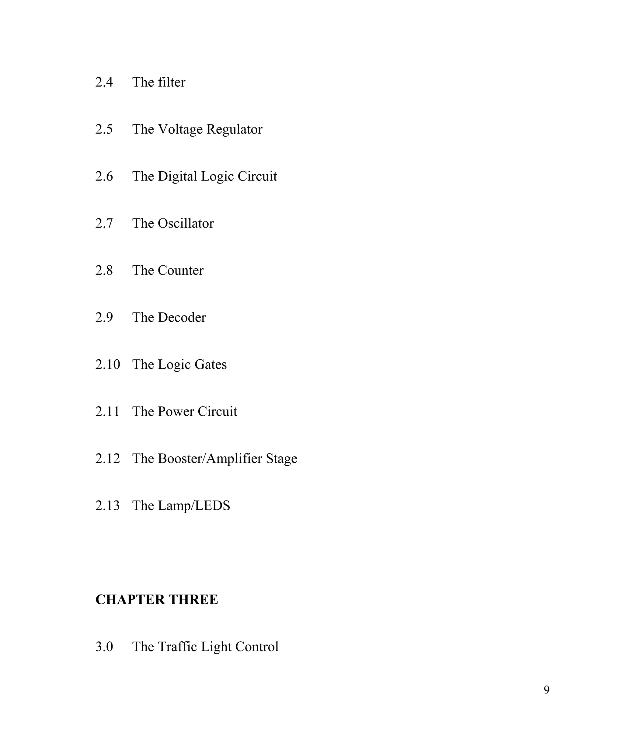 THE DESIGN AND IMPLEMENTATION OF A FOUR – WAY TRAFFIC LIGHT | DOC