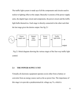 THE DESIGN AND IMPLEMENTATION OF A FOUR – WAY TRAFFIC LIGHT | DOC