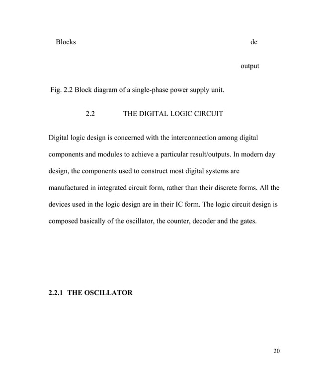 THE DESIGN AND IMPLEMENTATION OF A FOUR – WAY TRAFFIC LIGHT | DOC | Consumer Electronics ...
