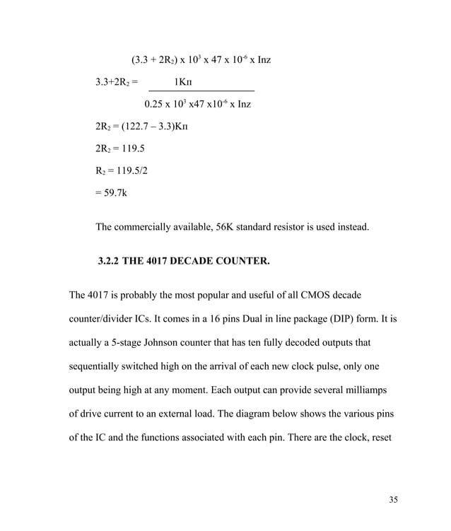 THE DESIGN AND IMPLEMENTATION OF A FOUR – WAY TRAFFIC LIGHT | DOC | Consumer Electronics ...
