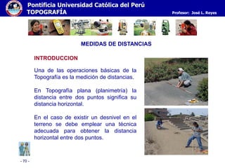C05 medicion de distancias topograficas | PDF
