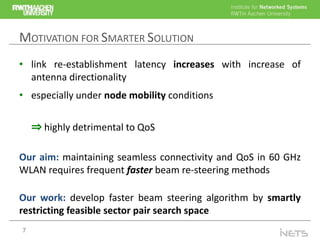 Smart mm-Wave Beam Steering Algorithm for Fast Link Re-Establishment ...