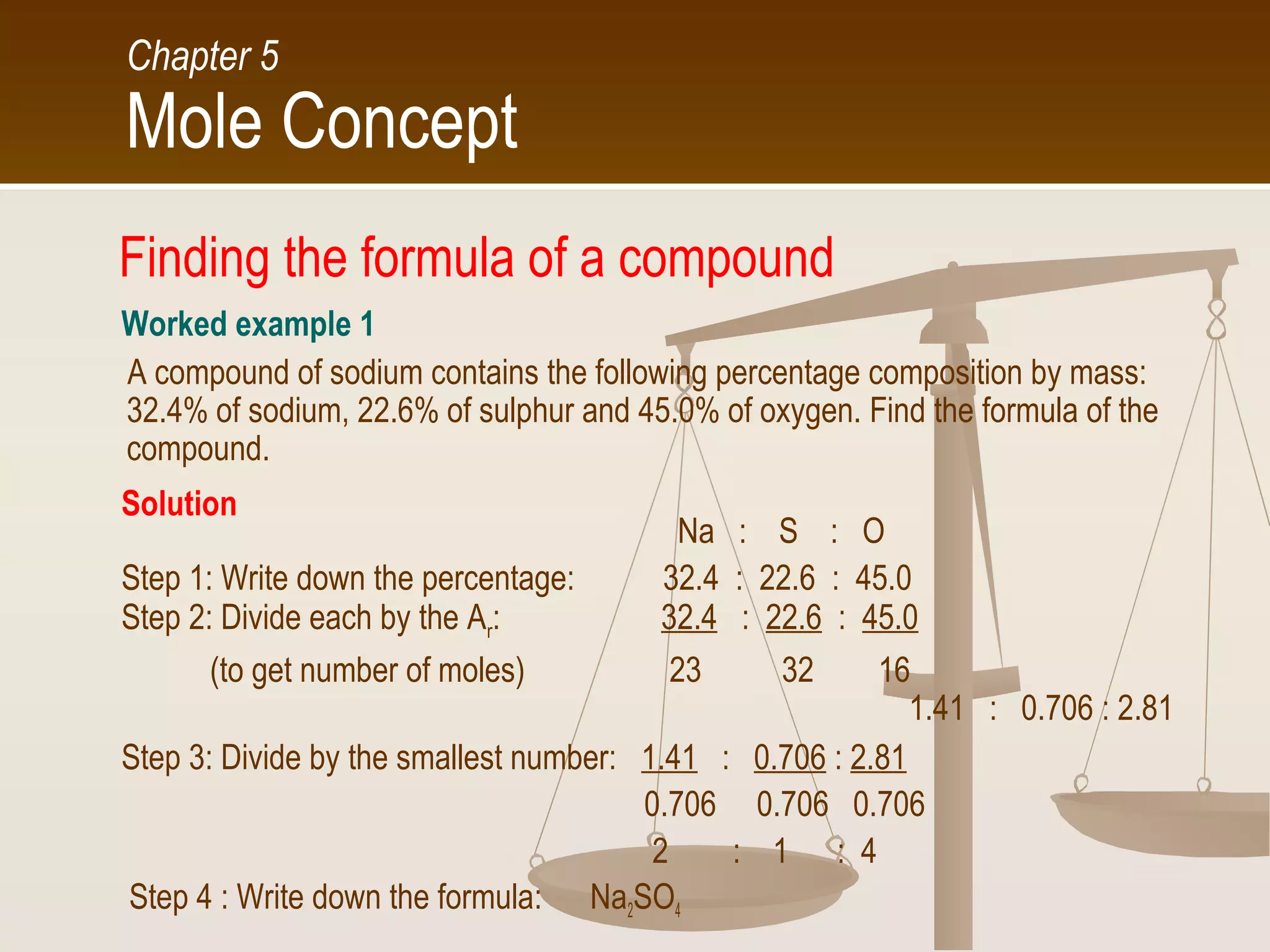 C05 the mole concept | PPT