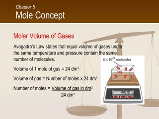 C05 the mole concept | PPT