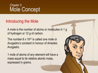 C05 the mole concept | PPT