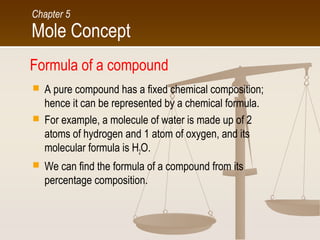 C05 the mole concept | PPT