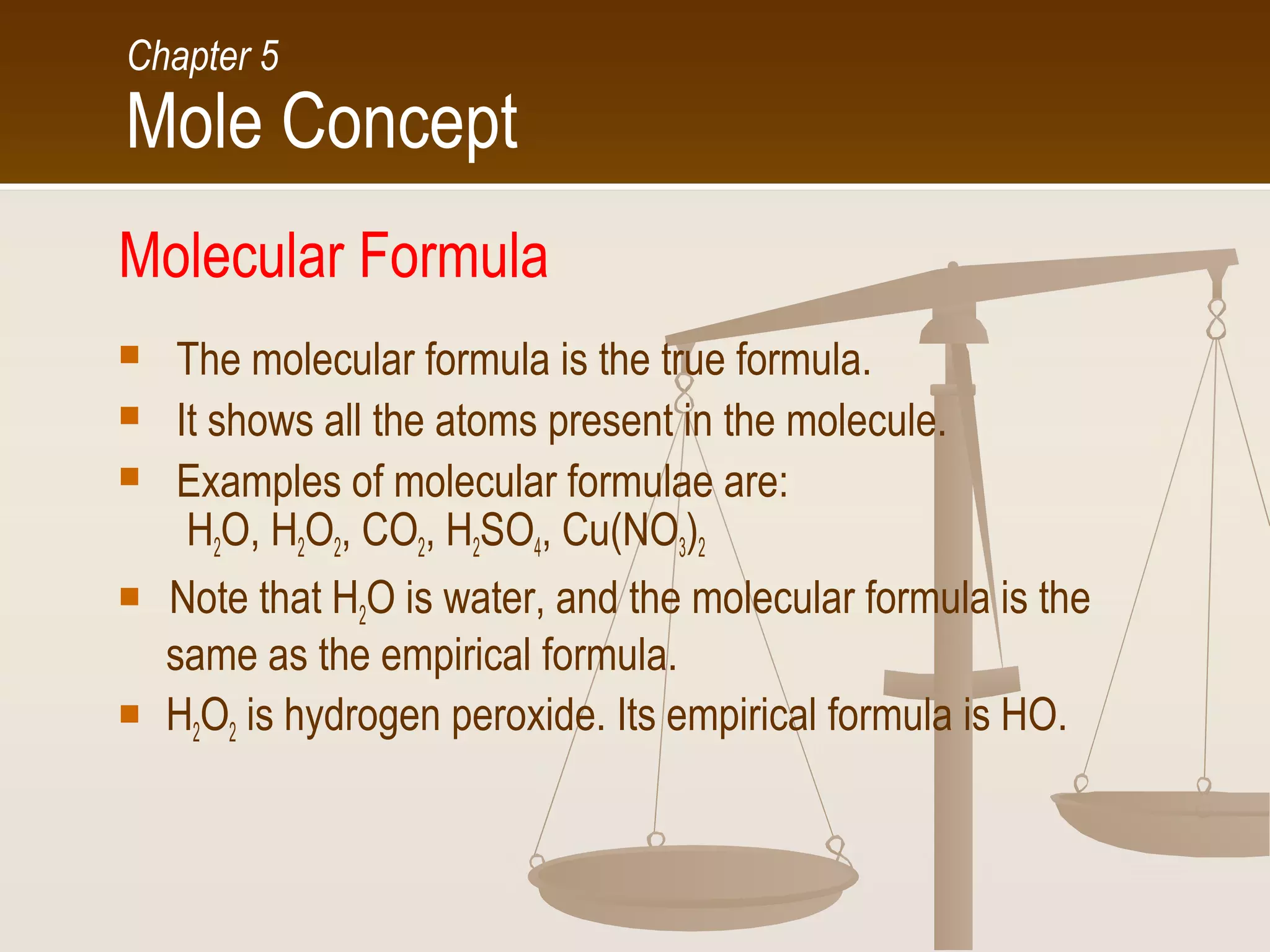 C05 the mole concept | PPT