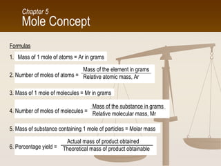 C05 the mole concept | PPT